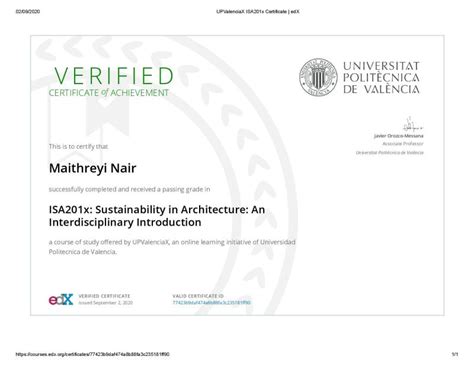 Maithreyi Nair On Linkedin Coursecompleted Edx Sustainability Sustainablearchitecture 14