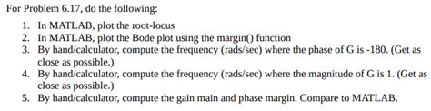 Solved 6 17 Determine The Range Of K For Which Each Chegg Com