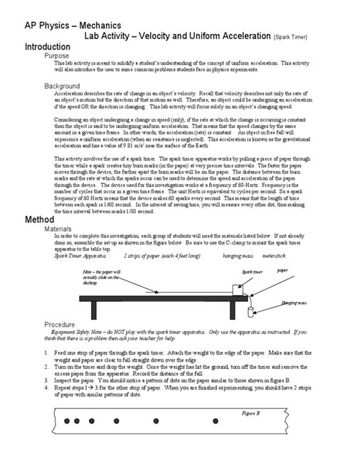 Spark Timer Lab Acceleration Speed