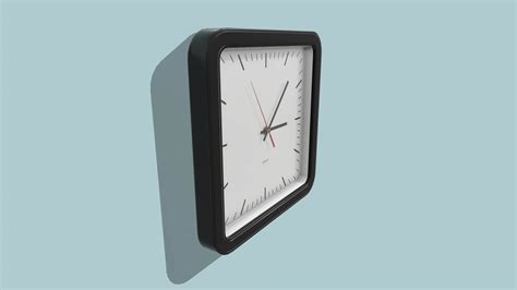 Wall Clock 3d Model By Ashmesh