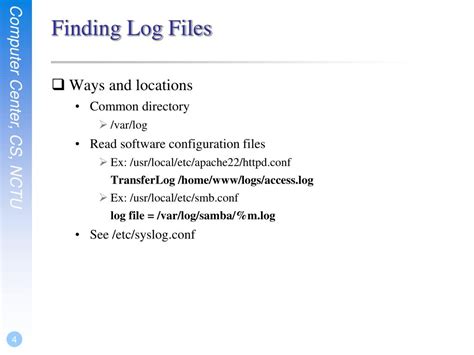 Ppt Syslog And Log Rotate Powerpoint Presentation Free Download Id3389467