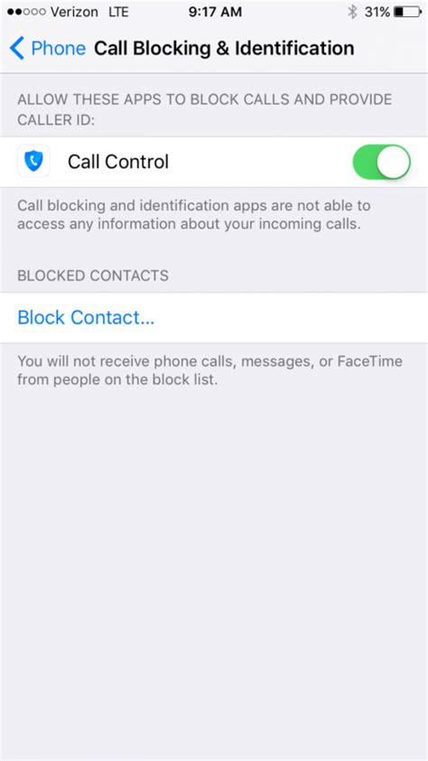how to enable call control in ios call control