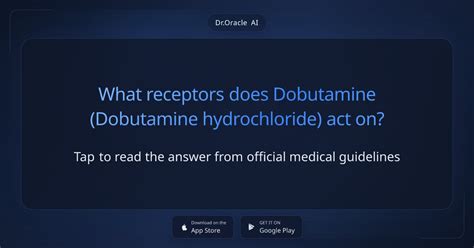 What Receptors Does Dobutamine Dobutamine Hydrochloride Act On