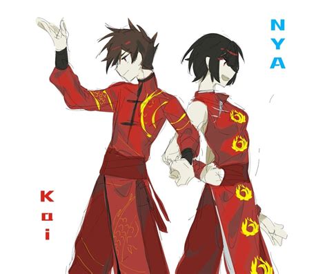 Kai x Nya Мультфильмы Лего ниндзяго Милые рисунки
