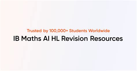 Ib Maths Ai Hl Resources Tutorchase
