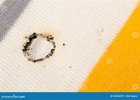 Cigarette Burn Stock Image Image Of Cloth Burn Scorched 33630699
