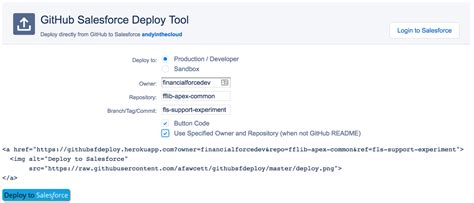 Branch Support For Github Salesforce Deploy Tool Andy In The Cloud