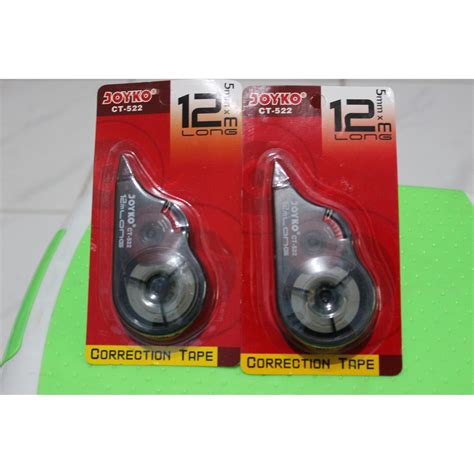 Jual Tip X Tipe X Tip Ex Joyko Long Panjang 12m X 5mm Correction Tape Tipex Indonesia Shopee