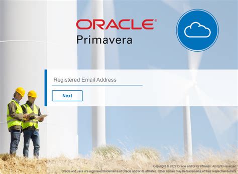 How To Login To Oracle Primavera Cloud Taradigm