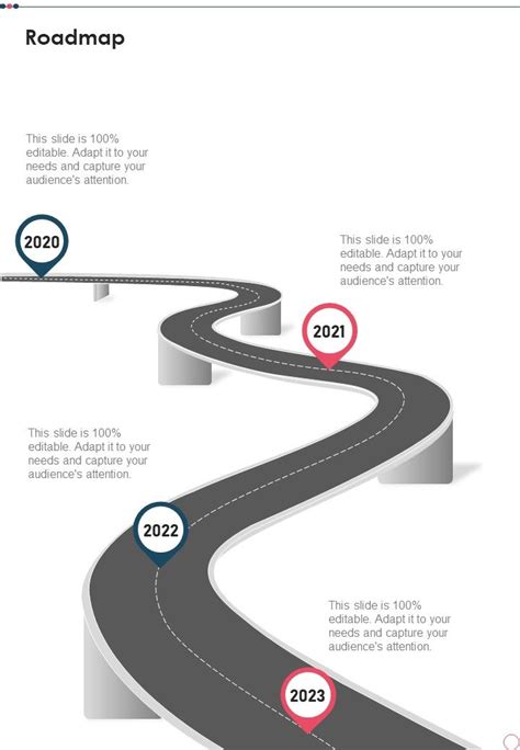 Roadmap Management Consulting Proposal One Pager Sample Example Document Presentation Graphics