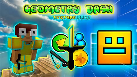 Geometry Dash PVP Texture Pack Minecraft Java Bedrock YouTube