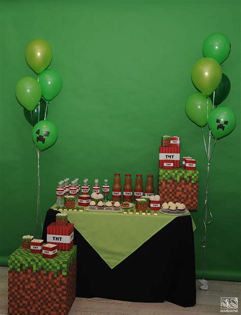 Детский День рождения в стиле Minecraft