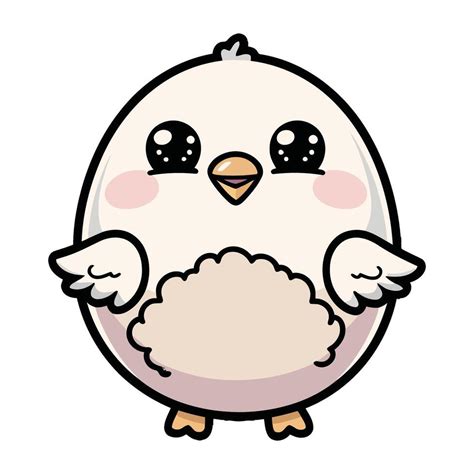 Chibi Bird Laughs With Egg Body 50879910 Vector Art At Vecteezy