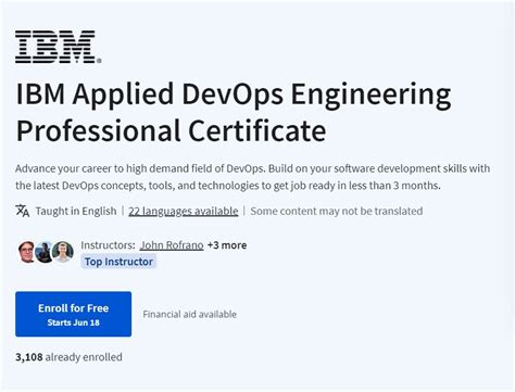 Ibm Applied Devops Engineering Professional Certificate New Technology