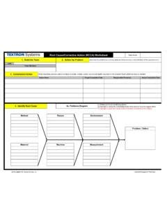 Root Cause Corrective Action RCCA Worksheet Root Cause Corrective Action Rcca Worksheet Pdf