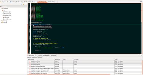 C Eclipse Build Errors Are Coming From Out Of Date Code Stack