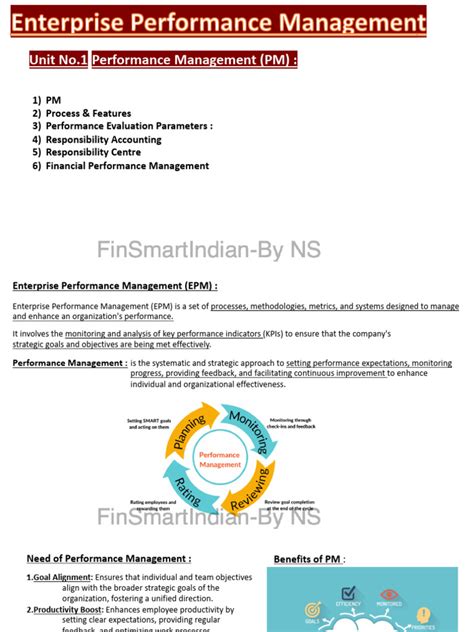 Epm Presentation Pdf Performance Indicator Inventory