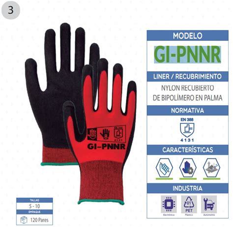 Guante De Nylon Con Recubrimiento De Poliuretano En Palma Equipo De