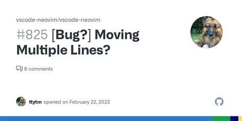 Bug Moving Multiple Lines Issue Vscode Neovim Vscode Neovim Github