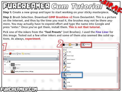 FurCreamer GIMP Cum Tutorial Furtributes On Tumblr