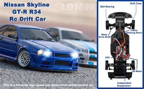 Skymaker Ldrc Ld1899 118 Rc Drift Car Nissan Skyline Gtr