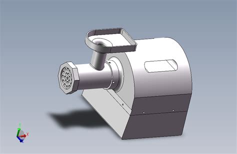 家用电动绞肉机设计含三维sw及cad图纸）solidworks 2016模型图纸下载 懒石网