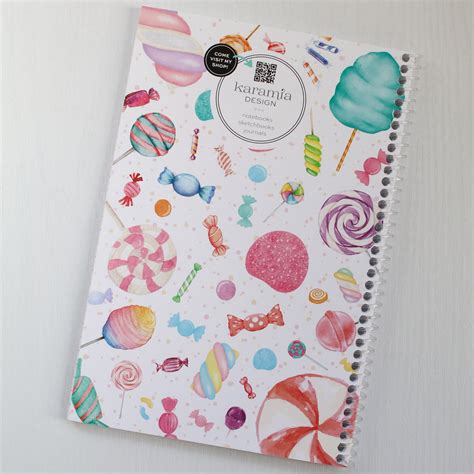 Candy Notebook Cute Sketchbook Pretty Journal Candy Lover Candy