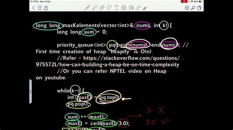 Leetcode 2530 Maximal Score After Applying K Operations Youtube