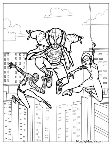 Spider Man Miles Coloring Pages Coloring Pages