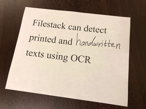 Optical Character Recognition By Filestack