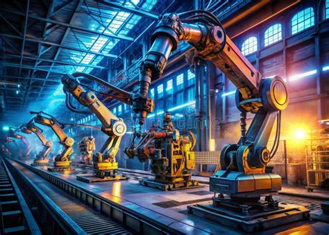 Automated Manufacturing Facility A Glimpse Into The Future Of Industrial Robotics And Advanced