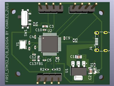 Stm32 Pcbdesign Kicad Embeddedsystems Electronics Charles M Zulu