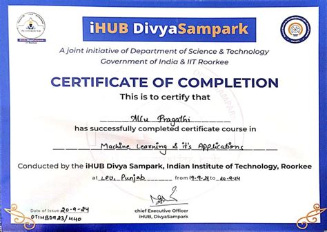 Allu Pragathi On Linkedin Machinelearning Iitroorkee Lpu Ai