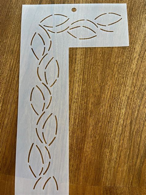 Leaf And Bud Corner Border Stencil 1 1 2 Etsy