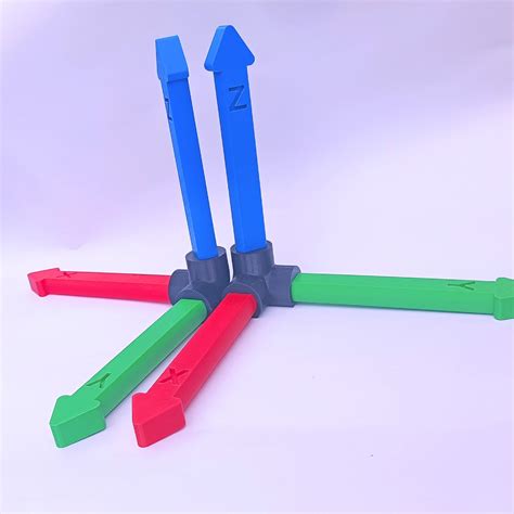 3d Model Cartesian Coordinate System Etsy