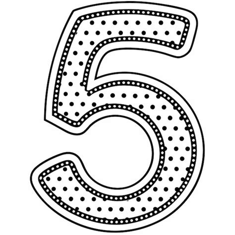 Number 5 Dotted Outline Vectors And Illustrations For Free Download