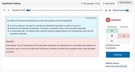 Hypothesis Testing R Cfa