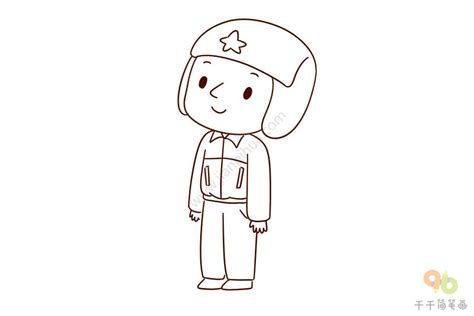 空军简笔画图片怎么画 职业人物简笔画