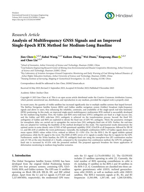 Pdf Analysis Of Multifrequency Gnss Signals And An Improved Single