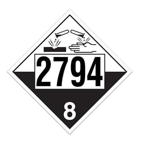 Class 8 Placards Pack Of 100 Pcs Safety Supplies Canada