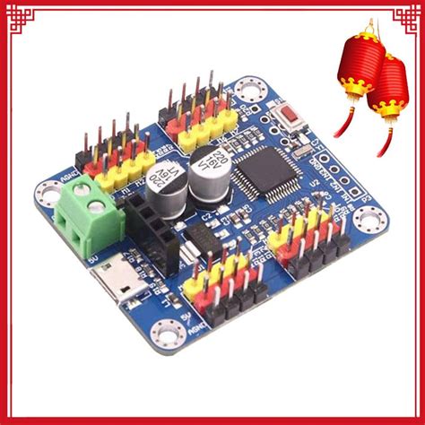 16 Channel PWM Servo Motor Driver Controller Board Ule PCB Steering Gear For SG90 MG995 DIY