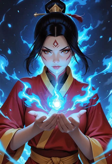 Azula Avatar The Last Airbender Blue Flame By Waifuquest On Deviantart