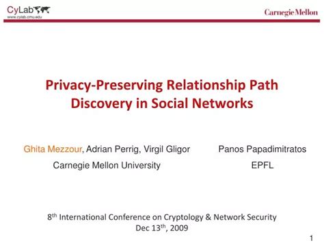 Ppt Privacy Preserving Relationship Path Discovery In Social Networks