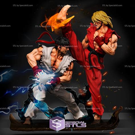 Ken And Ryu Diorama Specialstl