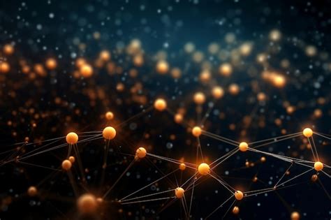 Premium Ai Image Abstract Background With A Network Grid Generative Ai