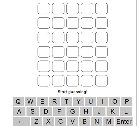 simple wordle game in javascript free source code sourcecodester