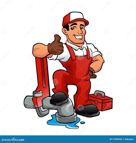 Plumber Cartoon Stock Illustrations 9 956 Plumber Cartoon Stock