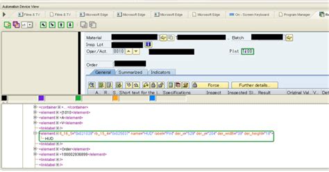 da cannot locate sap fields