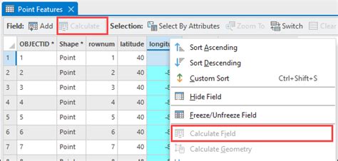 Problem The Calculate And Calculate Field Options Are Disabled In Arcgis Pro