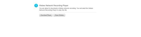 Solved Can T Download Locally Webex ARF Recording Cisco Community